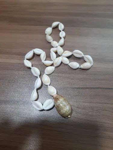 Oval White Shankh Mala Conch Necklace 50 Gm Size 12 Inches At Rs 350
