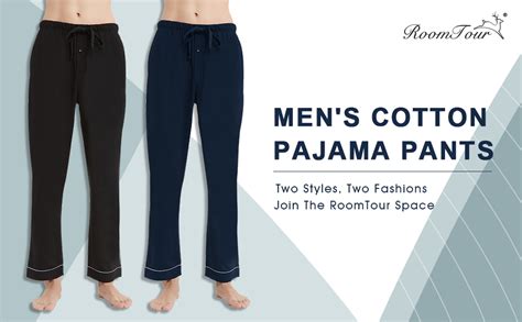 Roomtour Pantalones De Pijama Para Hombre Con Bolsillos Pantalones De