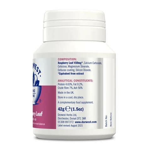 Dorwest Raspberry Leaf Tablets For Cats And Dogs 100 Tablets