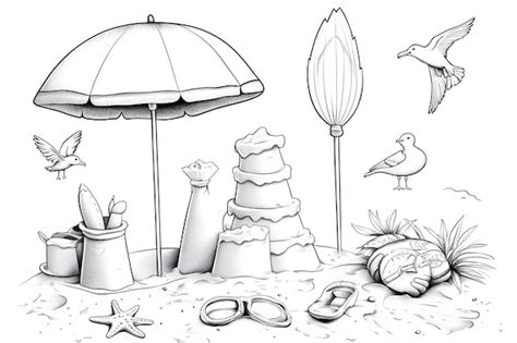 Beach Sand Coloring Images Free Download On Freepik