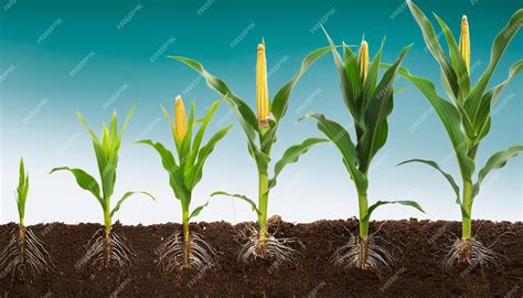 This Educational Image Showcases The Different Growth Stages Of Corn