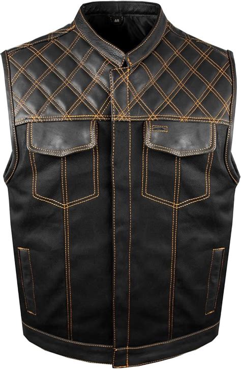 Denim Biker Vest