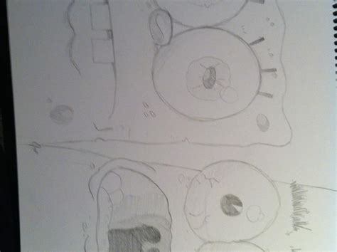 Spongebob Rough Sketch By 3dimensionalshadow On Deviantart