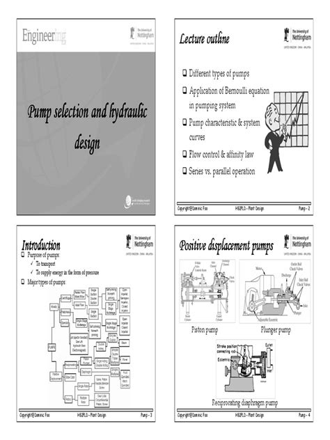 Lecture 5 Pump Selection Pdf Pump Fluid Dynamics