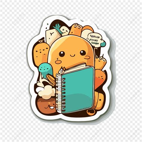귀여운 메모장 스티커 일러스트상표 Png 일러스트 무료 다운로드 Lovepik