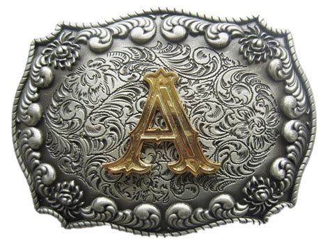 A Initial Western Buckles New Design Western Belt Buckle Initial