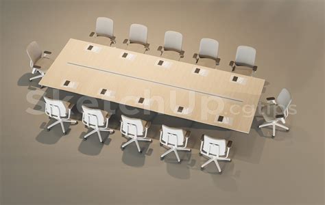 11213 Free Sketchup Meeting Room Furniture Model Download