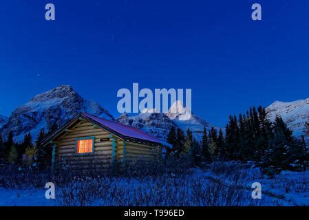 Cabin Of Mt Assiniboine Lodge Mount Assiniboine Provincial Park British Columbia Canada Stock
