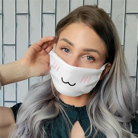 Cute Anime Face Masks 3 Pack Etsy