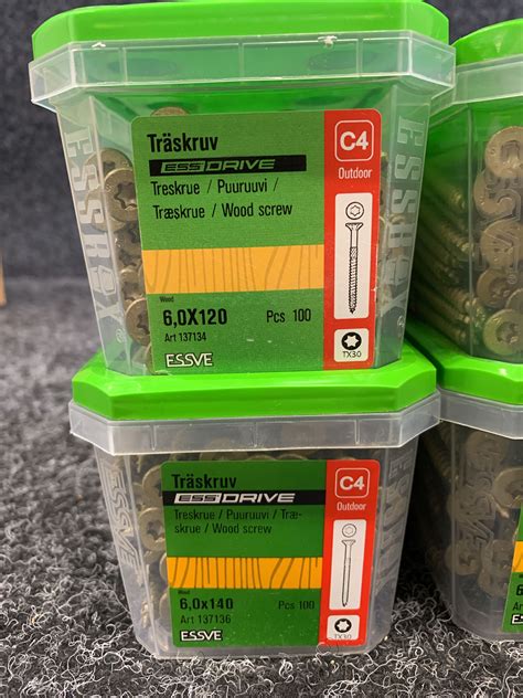 6 St Förpackningar Träskruv Essve Auktioner Online Nätauktioner And Konkursauktioner Ps Auction