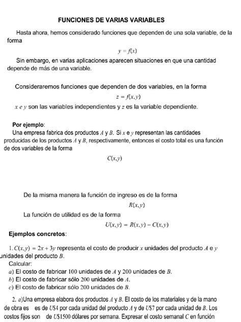 Derivadas Parciales Pdf