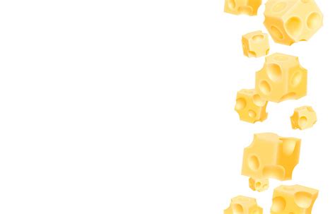 Cheese Cube Cover Food Object White Background Stock Illustration