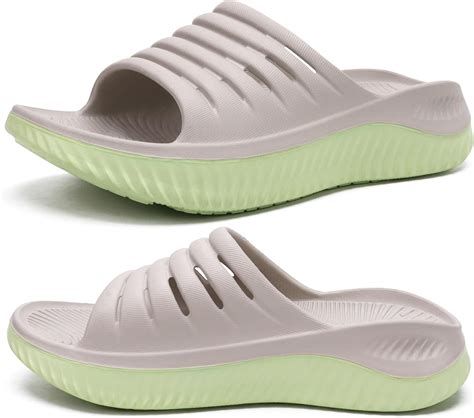 Kuailu Womens Recovery Sandals With Comfortable Plantar