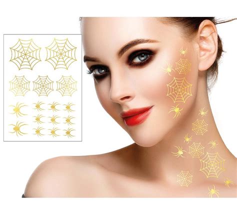 Tatuajes De Arañas Y Telarañas En Oro