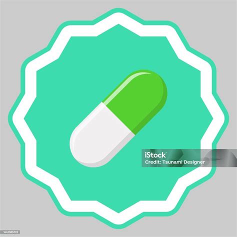 녹색 알약 캡슐 의학 벡터 마크 기호 녹색 스타일 격리된 아이콘입니다 0명에 대한 스톡 벡터 아트 및 기타 이미지 0명 건강관리와 의술 과학 Istock