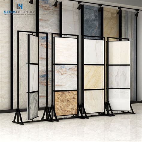 Metal Tile Displays Slider Wall Panel Ceramic Tile Display Rack