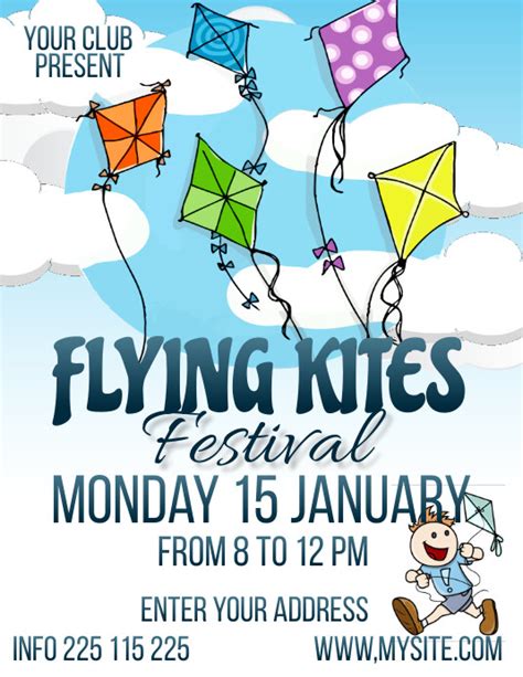 Flying Kites Template Postermywall