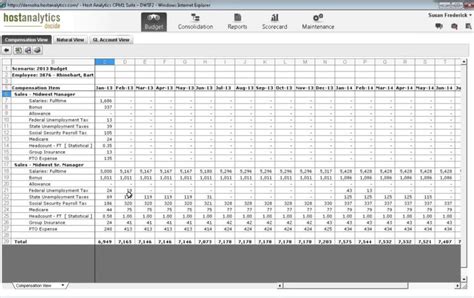 Workforce Planning Excel Spreadsheet — Db