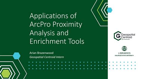 Applications Of Arcgis Pro Proximity Analysis And Enrichment Tools Youtube