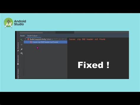 Android Studio Build Gradle Error Zip End Header Not Found Fix Video