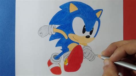 Dibujando A Classic Sonic Running Drawing Classic Sonic Running Youtube