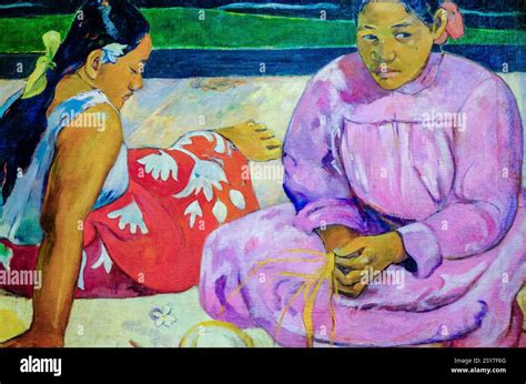 Tahitian Women Woman From Tahiti Or On The Beach Paul Gauguin 1891