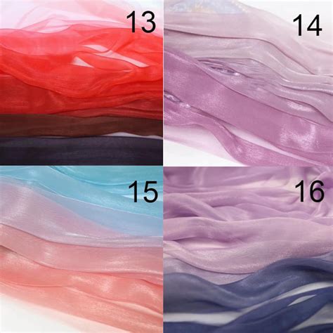 Lightweight Ombre Chiffon Fabric Sheer Fabric 30d Sheer Chiffon Gradient Tissu Evening Dress