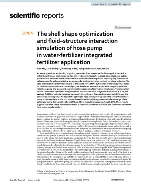 Pdf The Shell Shape Optimization And Fluidstructure Interaction