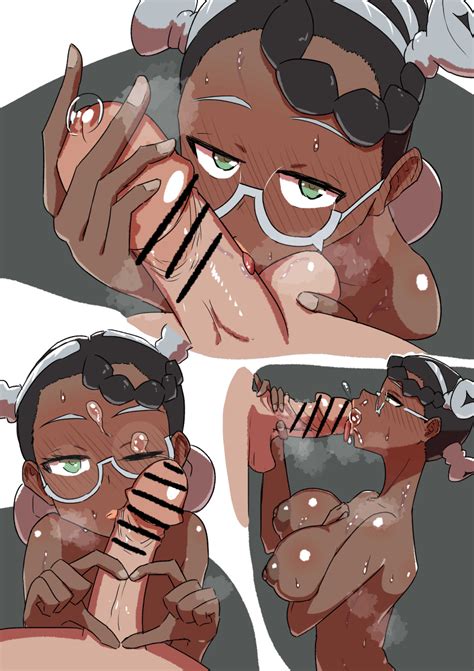 Rule 34 1girls Amarys Pokemon Artist Request Big Breasts Black Hair Braid Breasts Dark