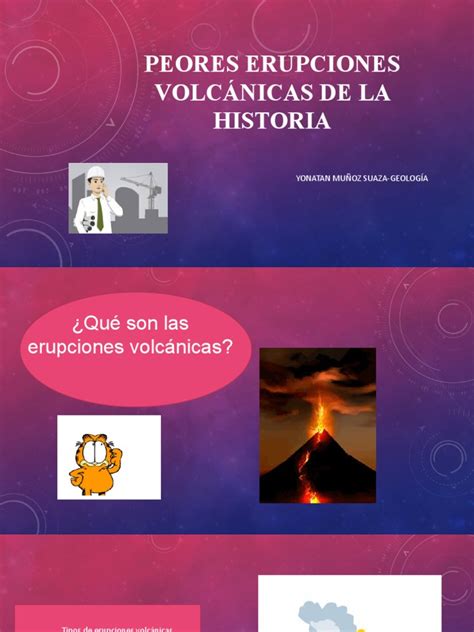 Peores Erupciones Volcánicas Históricas Pdf Ciencias Sociales