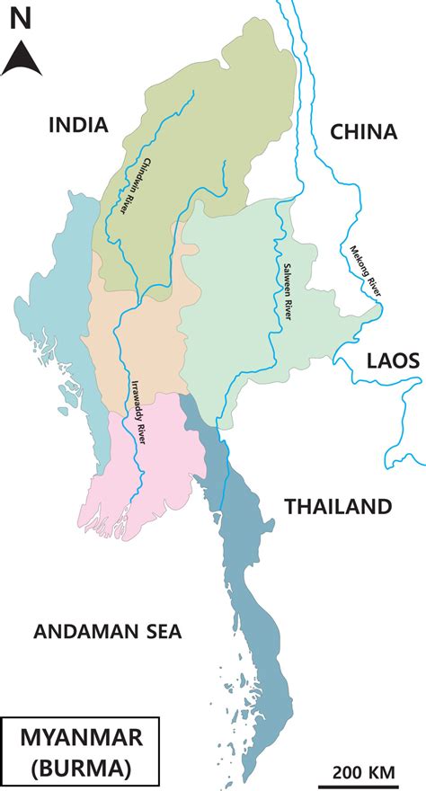 Salween River On World Map