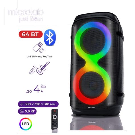 Microlab Pt600 Bluetooth Party Portable Speaker Nexxcom Computers