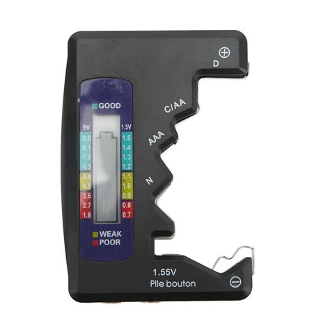 Digital Capacity Gauge Tester Lcd Display Button Cell Analyzer For D C