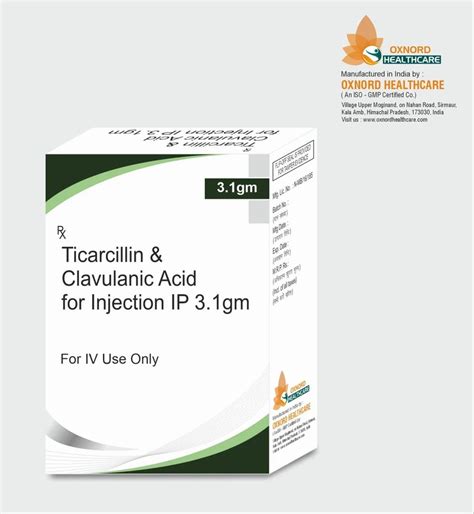 31gm Ticarcillin Clavulanic Injection At ₹ 220box Pharmaceutical