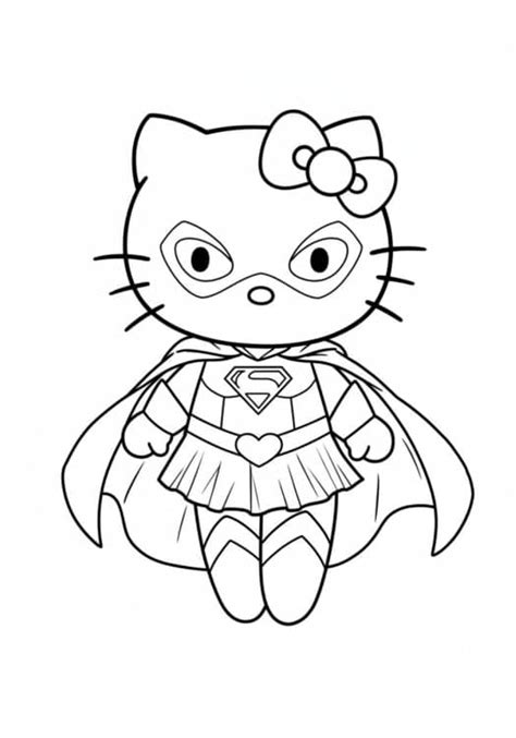 X70 Hello Kitty Coloring Pages Kindergarten To 12th Grade Fun Art