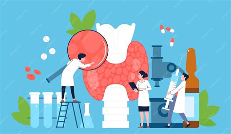 Premium Vector Endocrinology Hyperthyroidism Medicine Concept Thyroid