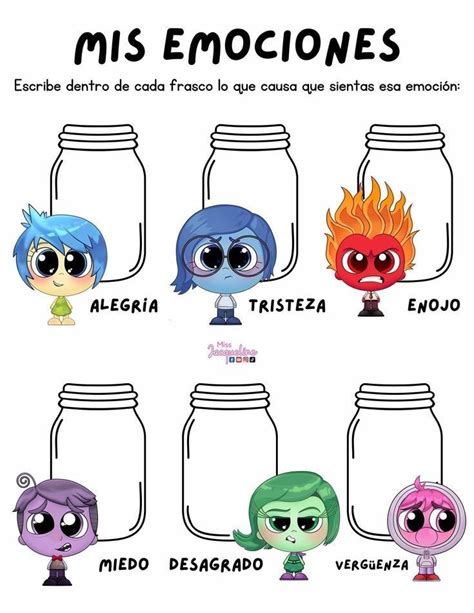 Frasco De Las Emociones Enseñar Emociones Emociones Preescolares
