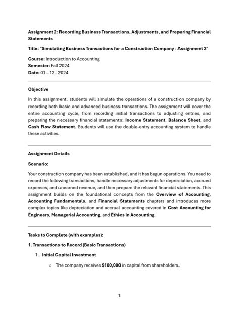 Assignment 2 Pdf Debits And Credits Expense