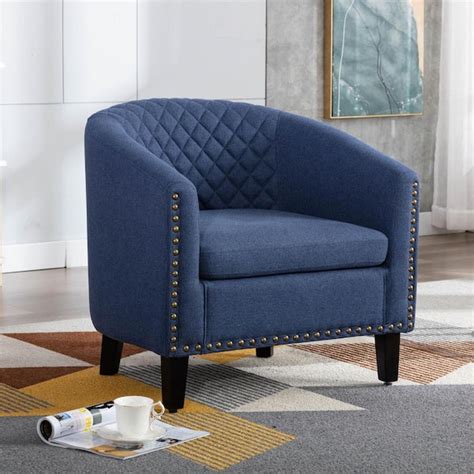Navy Blue Accent Chair For Living Room Cabinets Matttroy