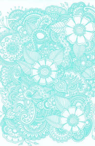 Henna Design Aqua Art Print By Haleyivers Society6 Pink Art Print