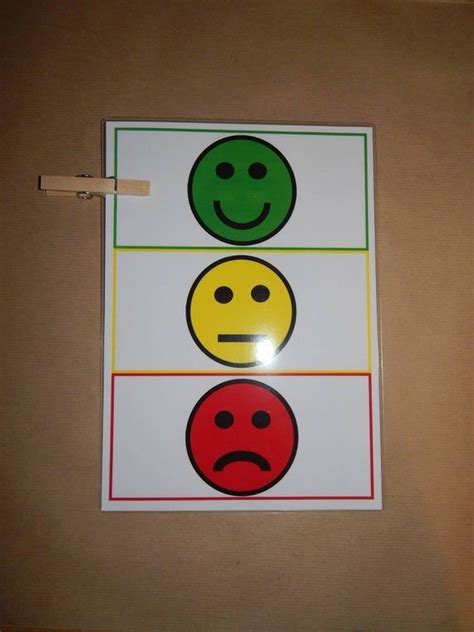 Traffic Light Pupil Chart Feelings Emotions Early Years Resource A3f