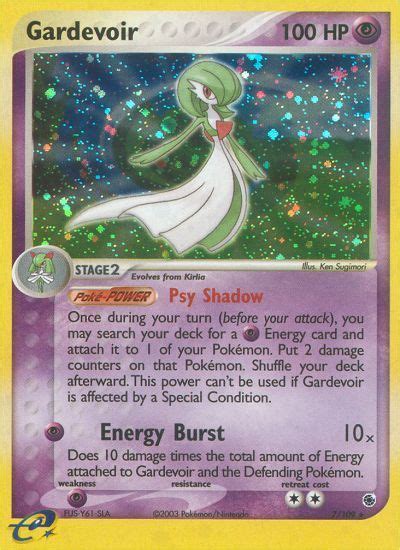 Gardevoir 7109 Ex Ruby And Sapphire Holo Rare Pokemon Card Near Mint Tcg