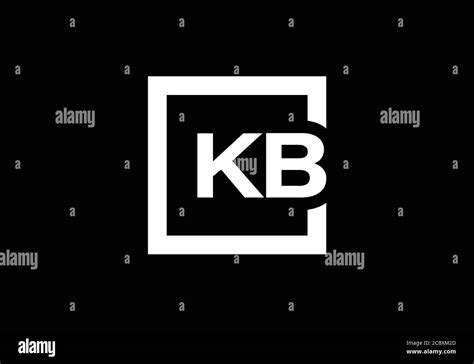 Initial Monogram Letter K B Logo Design Vector Template K B Letter