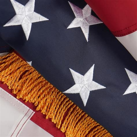 Flagwin American Flag 3x5 Indoor Usa Flag 3x5 Ft With Gold Fringe
