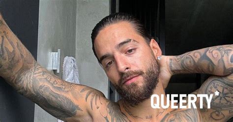 Maluma Flashes His Hairy Pits And Tatted Abs In Nothing But A Towel And