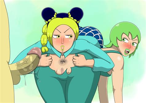 Rule 34 1boy 2girls All Fours Anus Ass Bent Over Blush Breasts Cf900