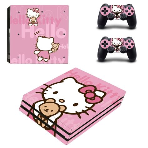 Hello Kitty Ps4 Pro Skin Sticker Hello Kitty Games Hello Kitty Ps4 Pro