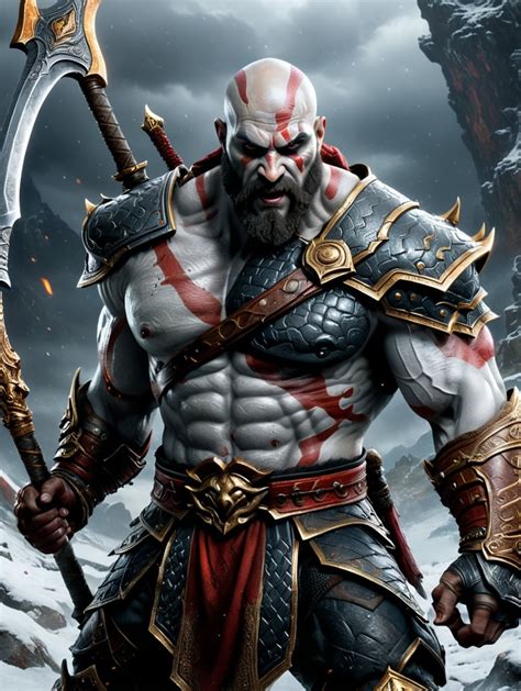 Premium Free Ai Images How Would Kratos Look In Real Life With Blades