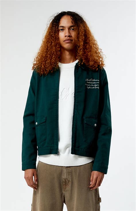 Pacsun Baldwin Embroidered Gas Jacket Pacsun