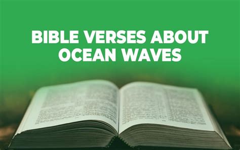 40 Bible Verses About Ocean Waves